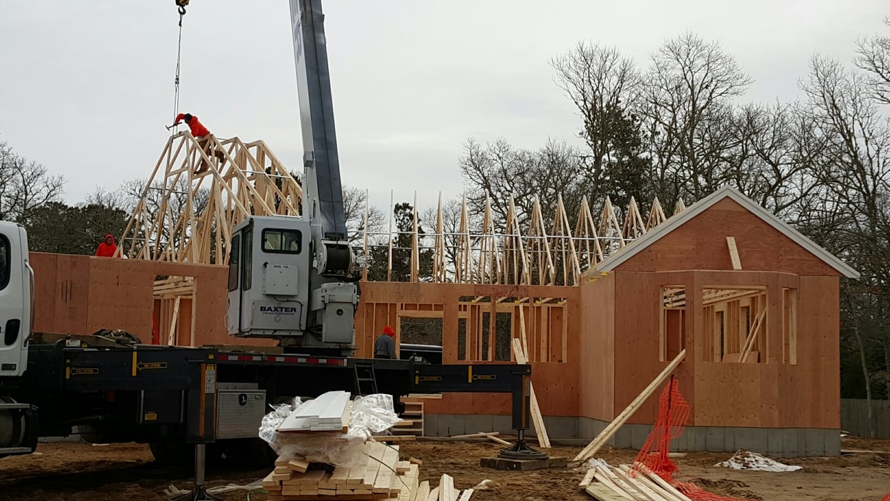 Fun with Cranes and Roofs on Cape Cod