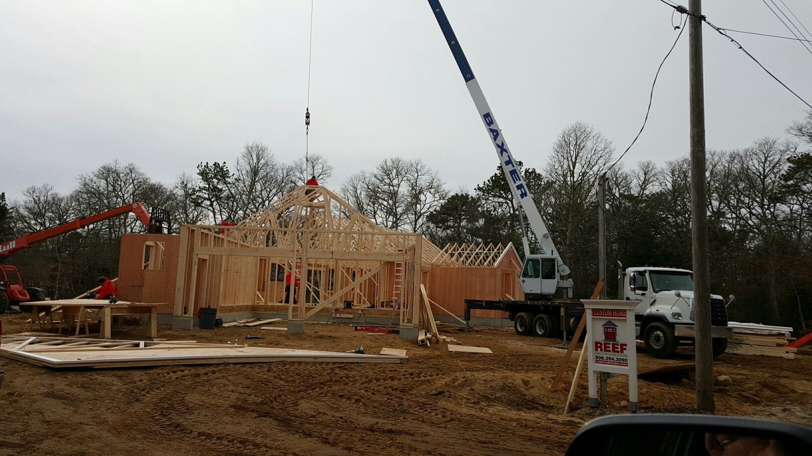 Fun with Cranes and Roofs on Cape Cod