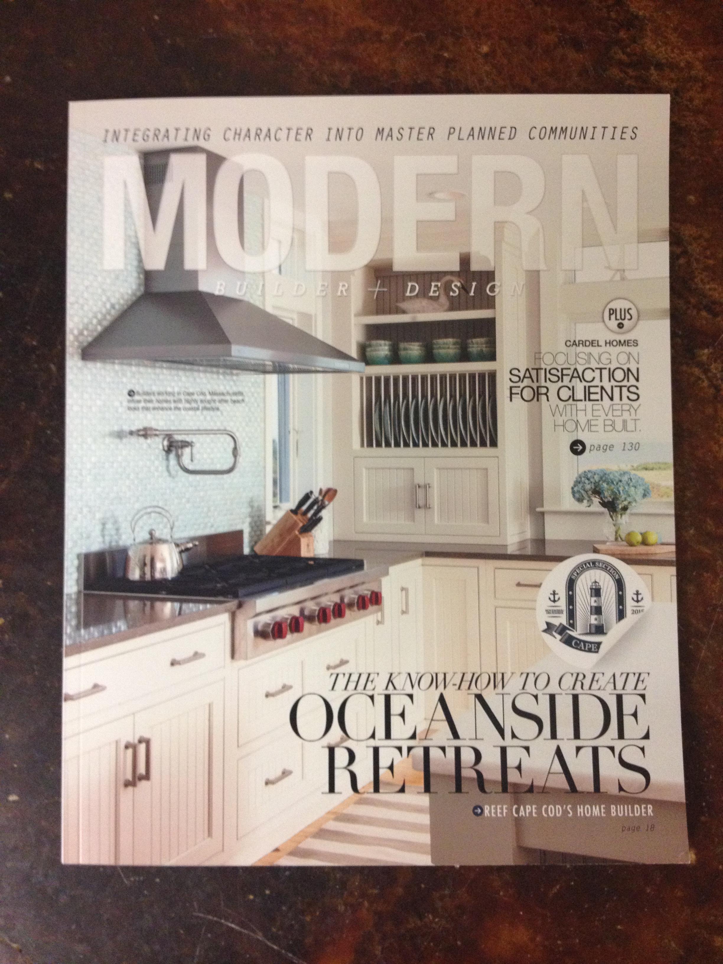 Modern Builder + Design magazine features REEF Cape Cod's Home Builder